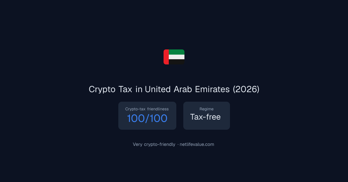 UAE Crypto Tax 2026: 0% on Crypto Gains | Net Life Value